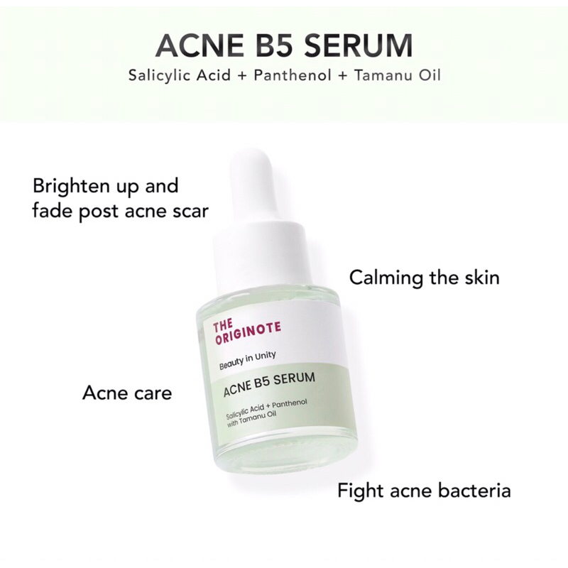 Jual [FREE GIFT] The Originote Acne B5 Serum Salicylic Acid + Panthenol ...