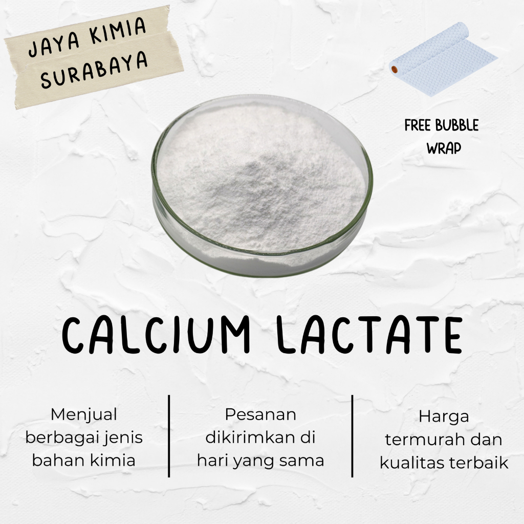 Jual Calcium Lactate Kalsium Laktat Food Grade 100 gr | Shopee Indonesia