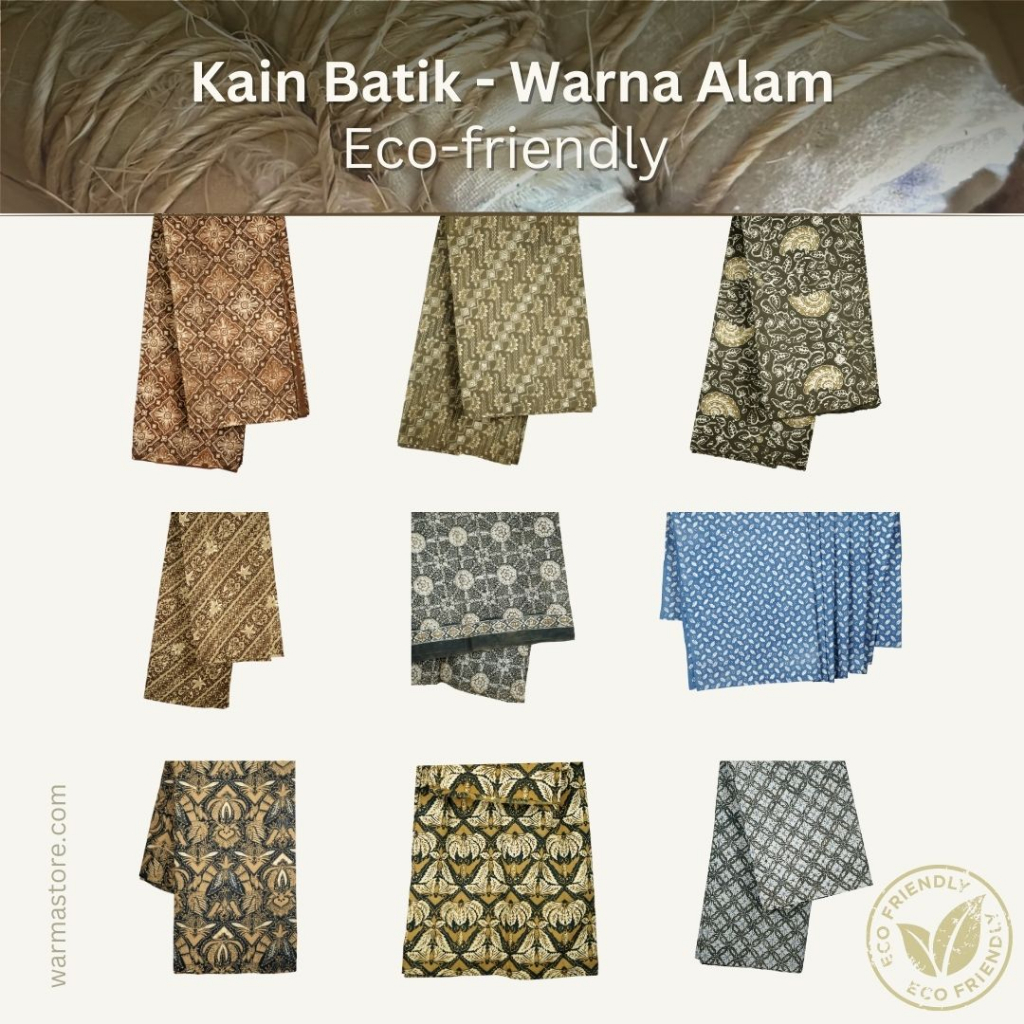 Jual WARMA-Akmal kain batik Eco friendly motif batik warna alam katun prima panjang 2 meter ...