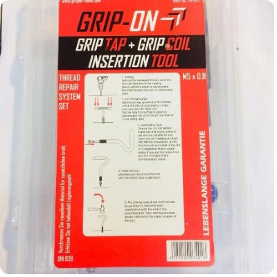 Jual GRIP ON Tap Recoil Set M5 x 0.8 Thread Repair Set Drat Baut Rusak ...