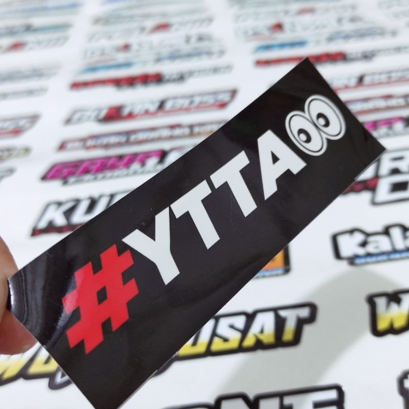 Jual stiker racing viral ( # YYTA kotak) | Shopee Indonesia