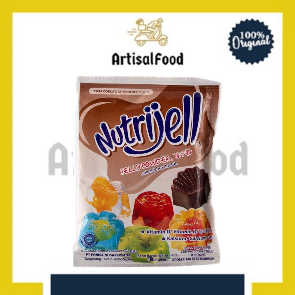 Jual nutrijell JELLY KECIL RASA COKLAT 10gr ORI | Shopee Indonesia