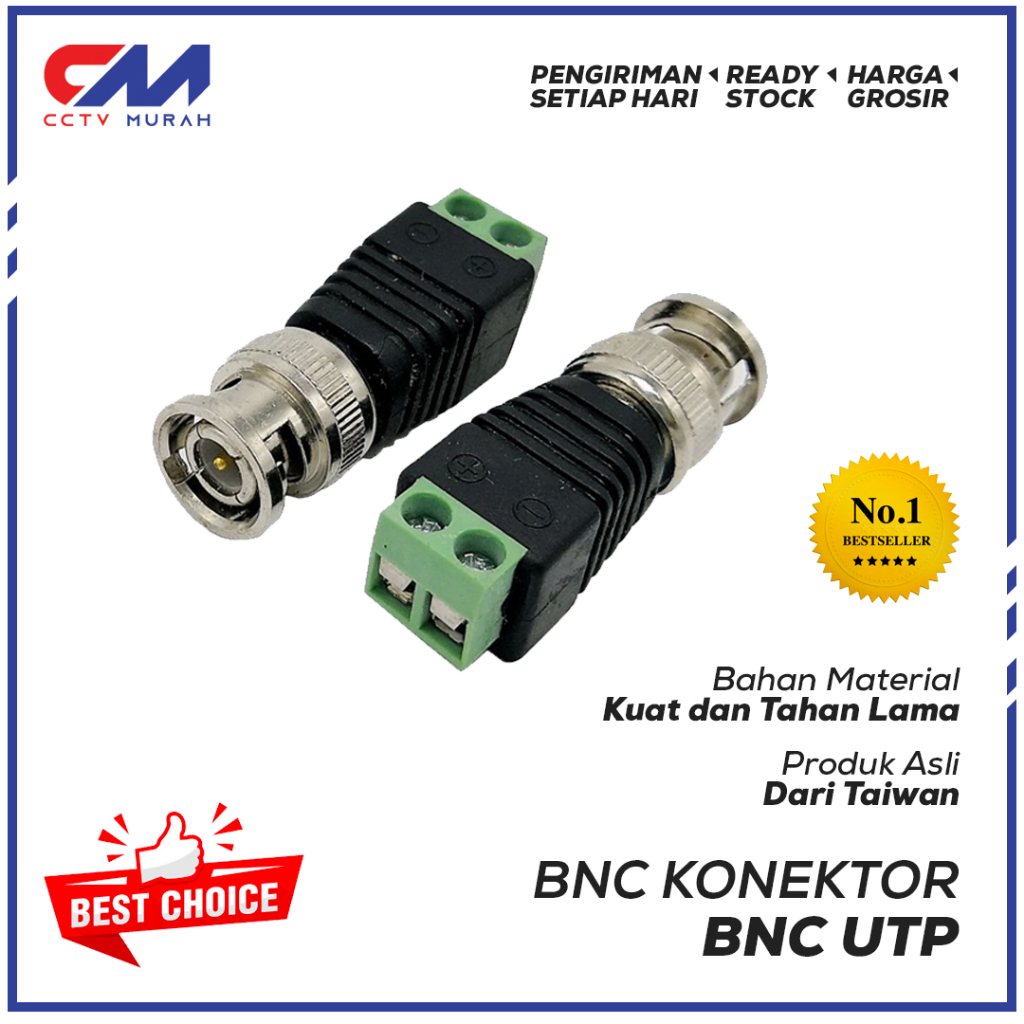Jual BNC UTP KONNEKTOR/KONNEKTOR BNC UTP BALUN | Shopee Indonesia