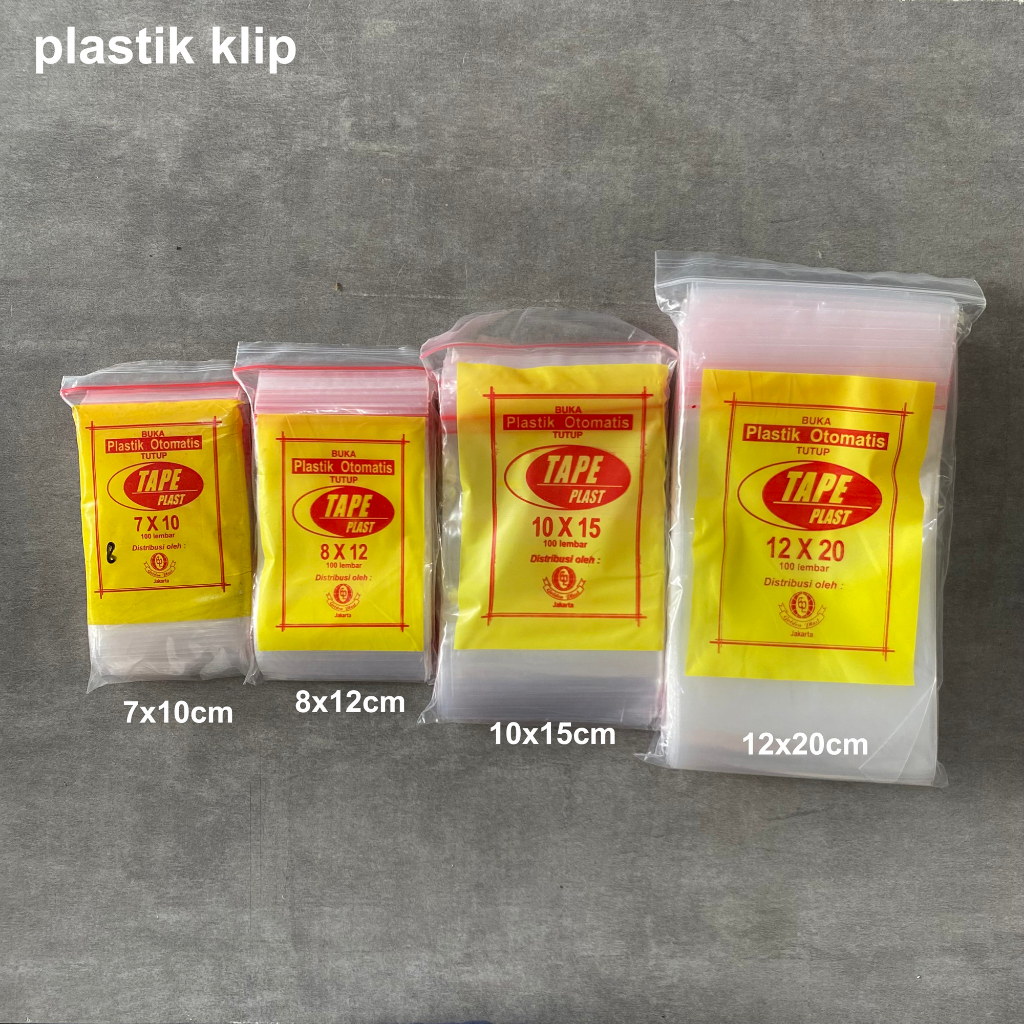 Jual Plastik Klip/Plastik Obat/Plastik Saos Ukuran 7-12cm | Shopee ...