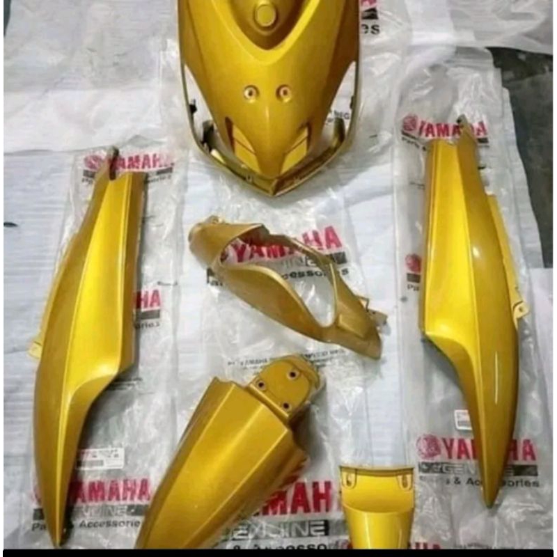 Jual Cover Body Bodi Halus Full set Yamaha Mio Smile Kuning mas ...