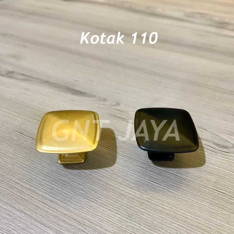 Jual free baut TARIKAN KNOP kotak kode 110 minimalis black gold knob ...