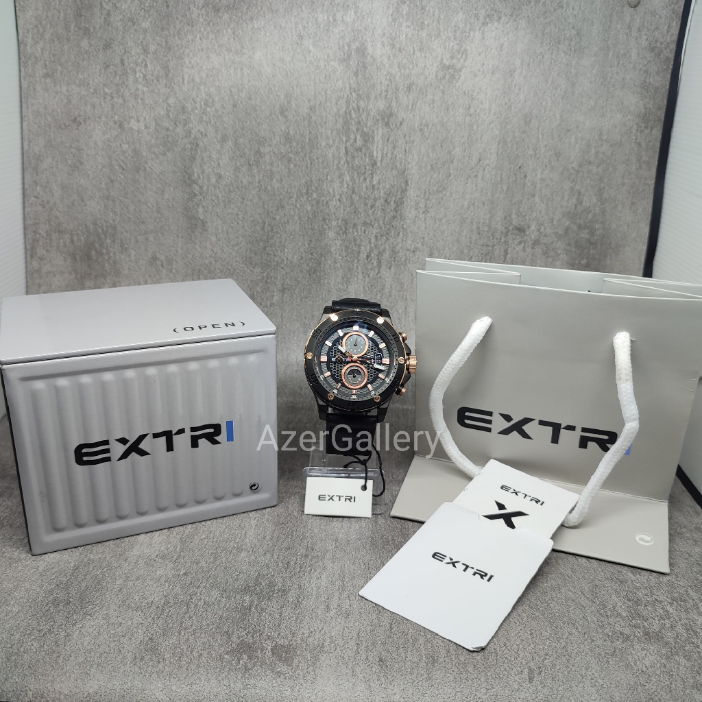 Jual Extri Watch Original X7009 Chronograph Bergaransi 1 Tahun | Shopee Indonesia