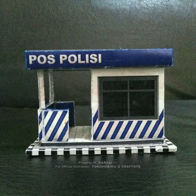 Jual MINIATUR POS POLISI BIORAMA POS POLICE BAHAN PVC | Shopee Indonesia