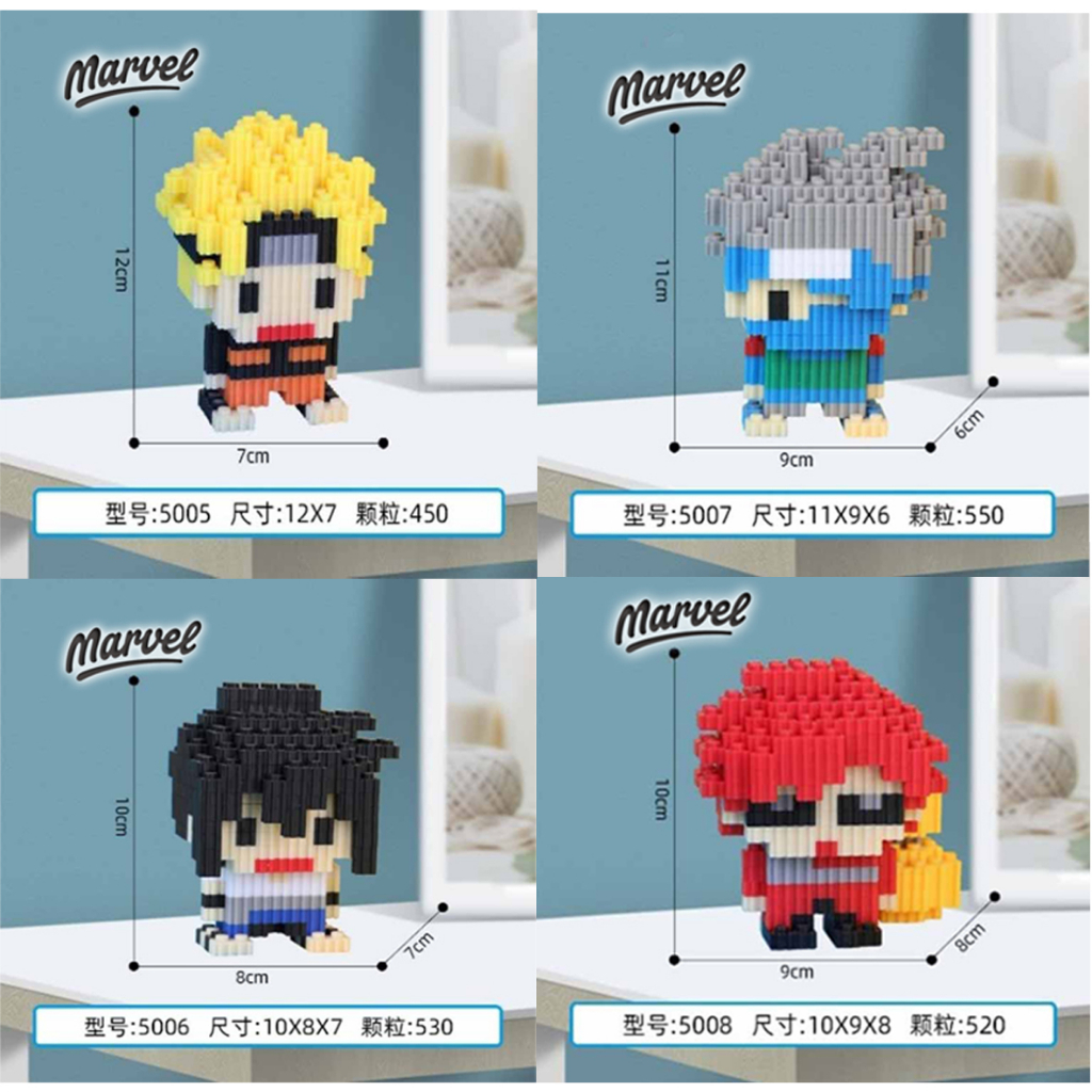 Jual Nano Block Naruto Series| Bricks education Nano Block ( Kado ...