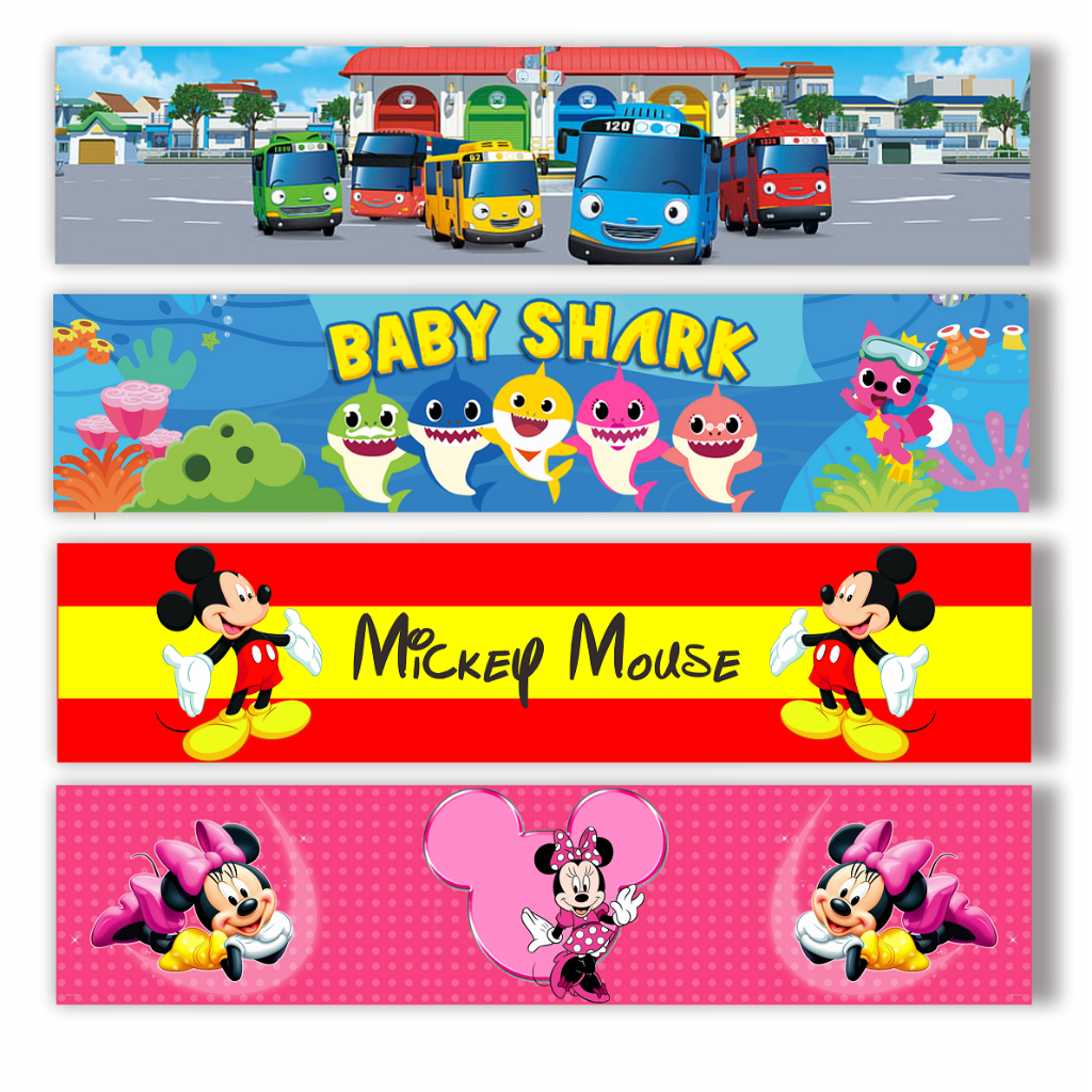 Jual Label Snack Ulang Tahun Uk. 20Cm + Plastik | Label Plastik Ulang ...