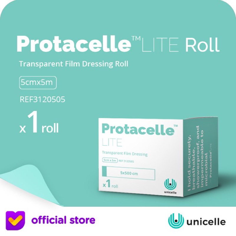 Jual Protacelle lite roll transparent film dressing roll 5cm x 5m ...