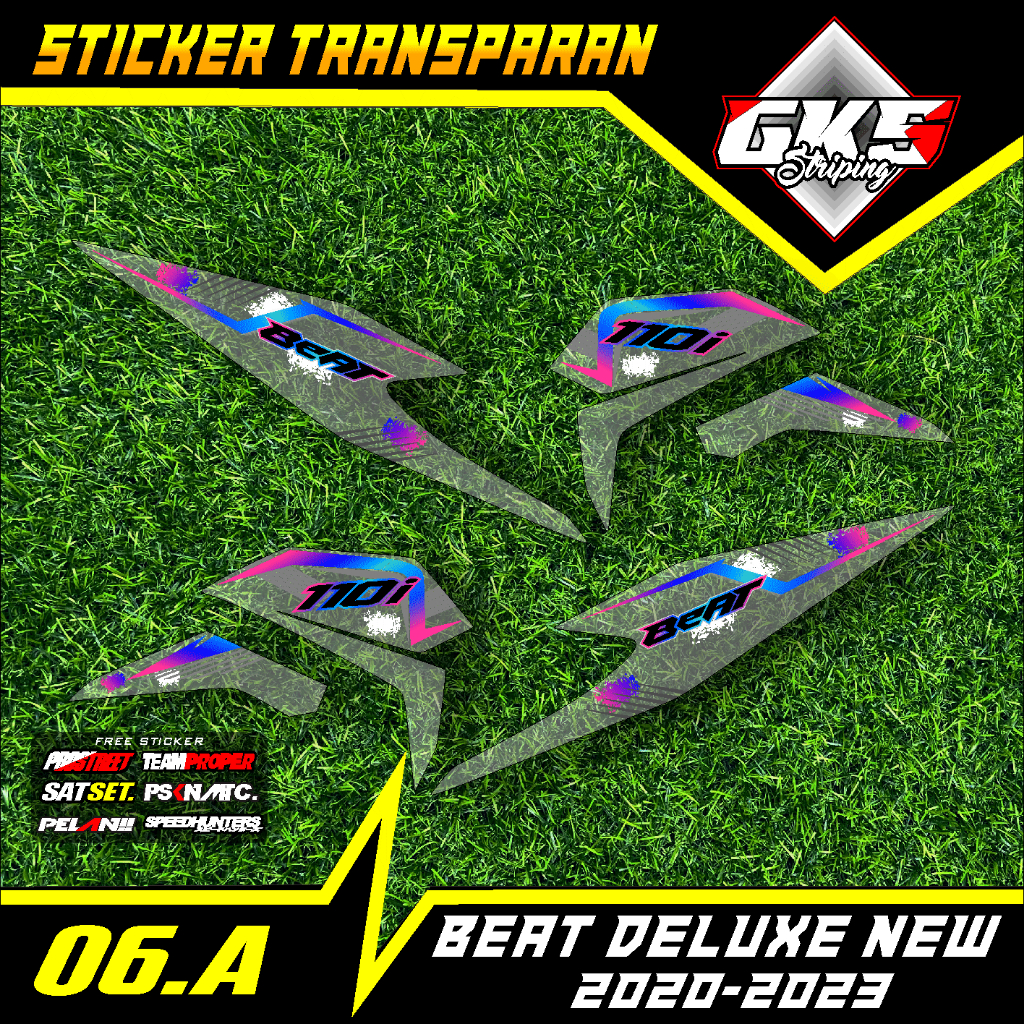 Jual STRIPING TRANSPARAN BEAT DELUXE 2020-2023 VARIASI LIST MOTOR ...