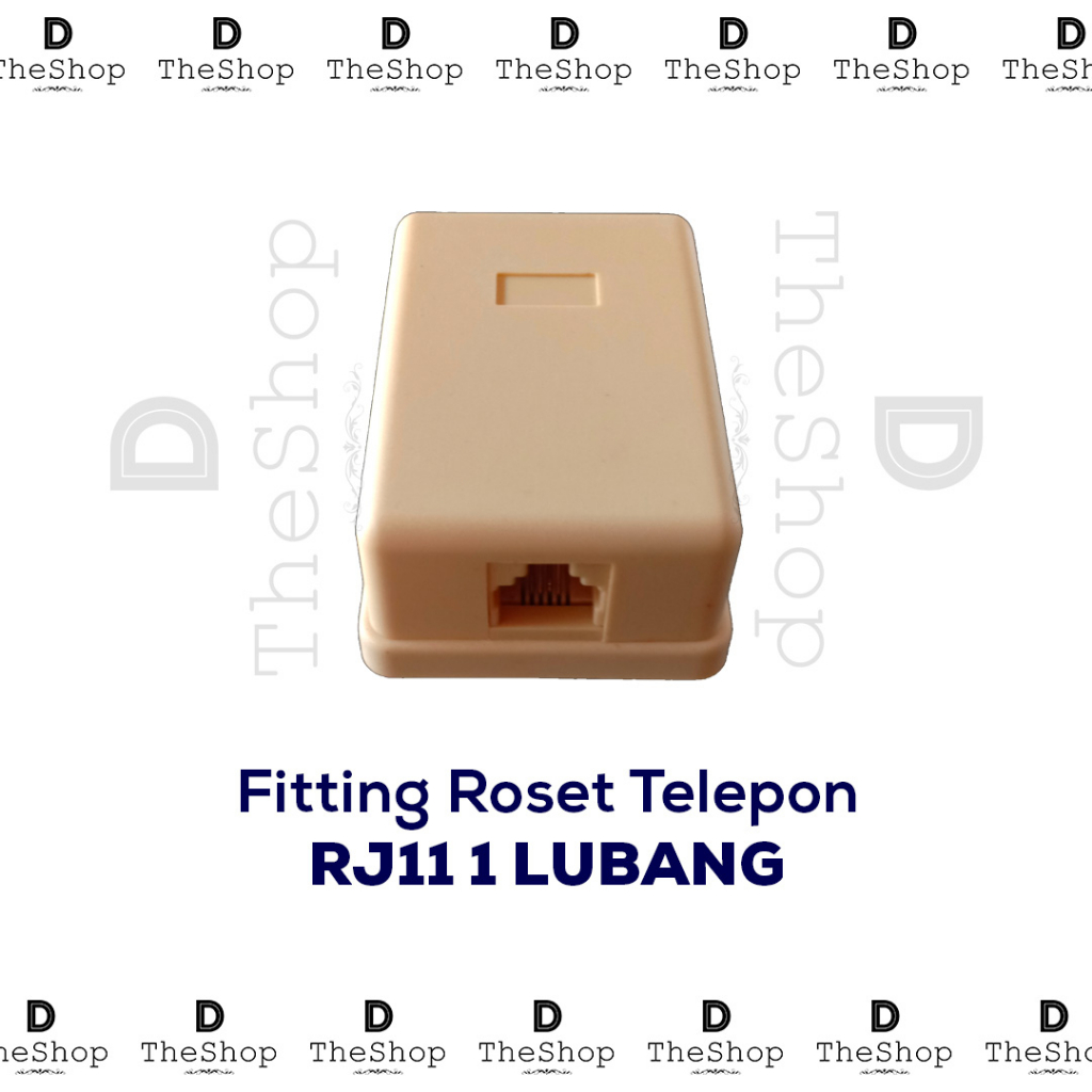 Jual Sambungan Kotak Terminal Roset Pesawat Telepon RJ11 1 Lubang ...
