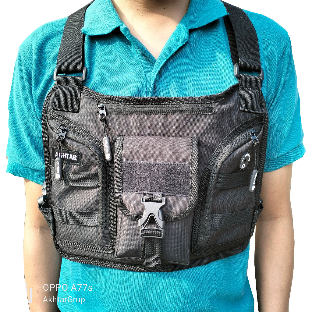 Jual Tas dada pria rompi tactical chest bag pelindung dada chestbag ...