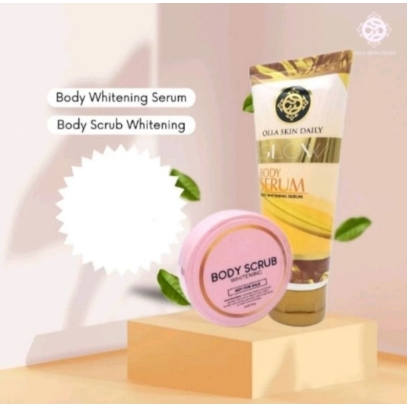 Jual GLOW BODY SERUM 100ml OLLA SKIN DAILY/ OSD / BODY CREAM / BODY ...