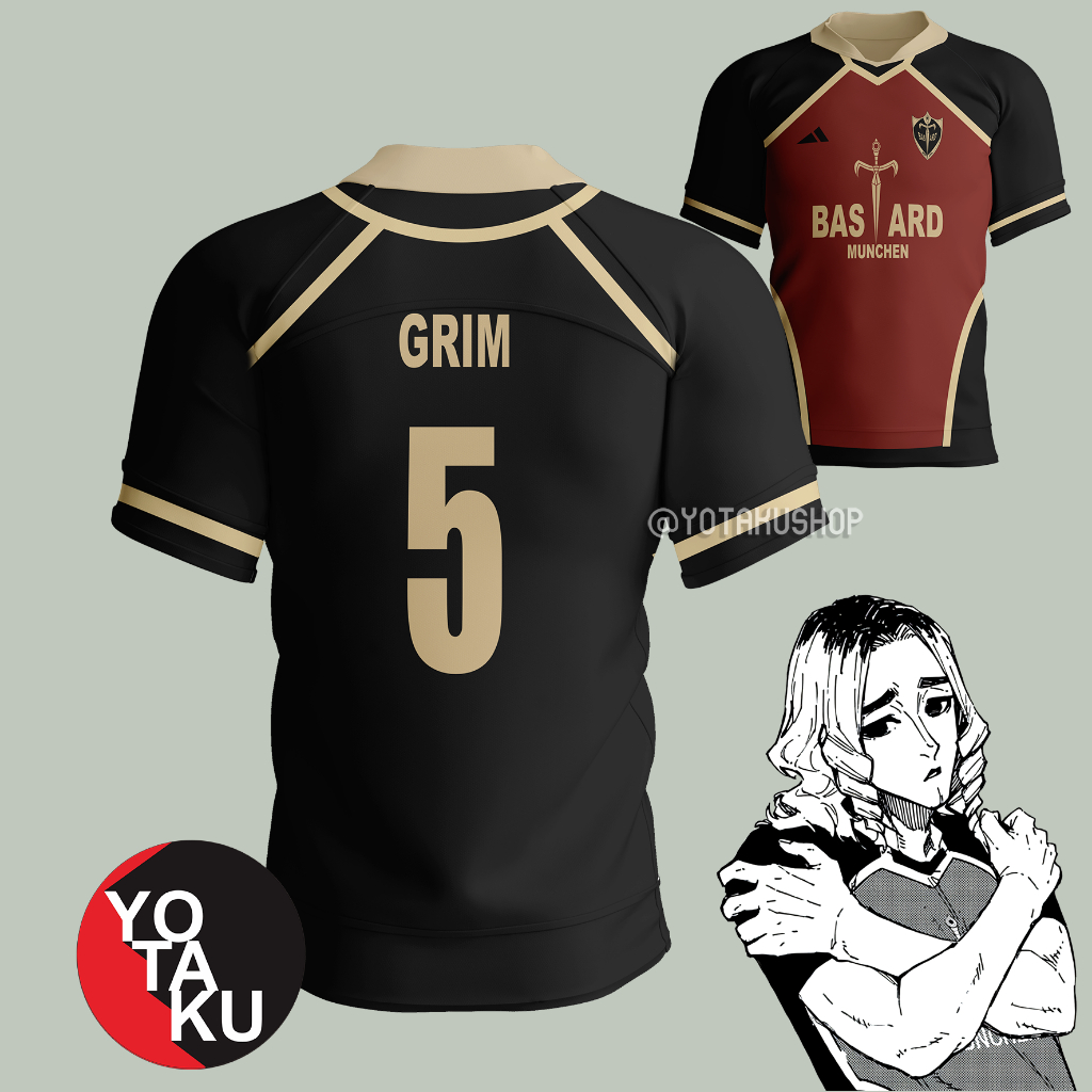 Jual Jersey Anime Cosplay Blue Lock Kaiser Bastard Munchen Isagi Yoichi ...