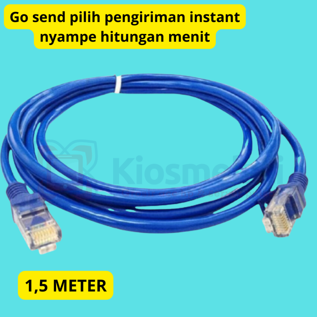 Jual Kabel LAN 3 Meter Cat5e RJ-45 Straight UTP Wifi Internet Ethernet ...