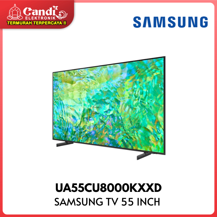 Jual SAMSUNG Crystal UHD 4K Smart TV 55 Inch UA55CU8000KXXD | Shopee Indonesia