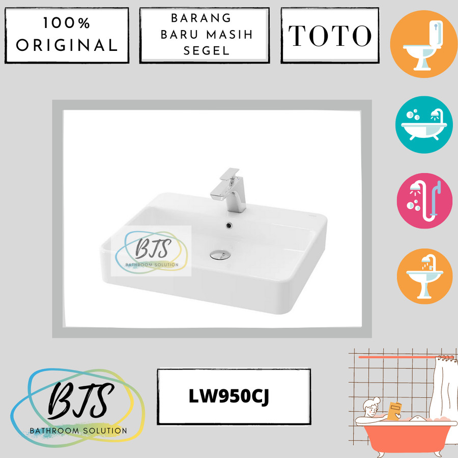 Jual Wastafel meja TOTO LW950CJ / LW 950 CJ/ LW 950CJ/ LW950 CJ ...