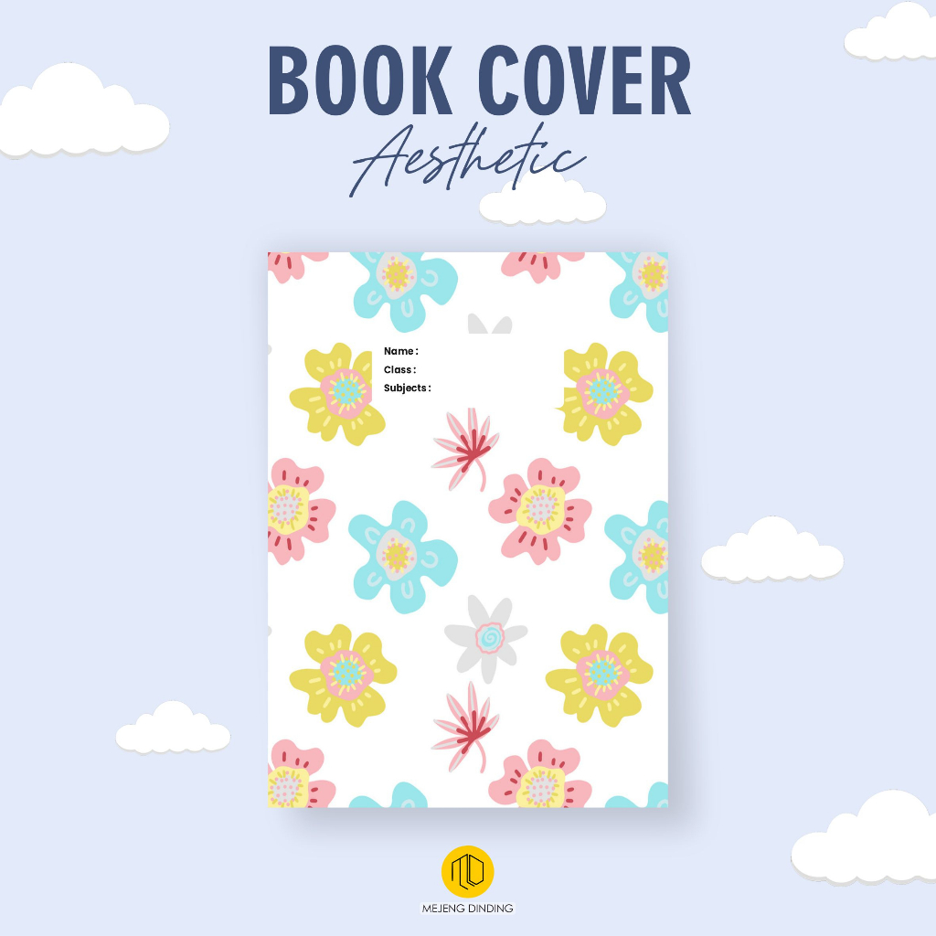 Jual SAMPUL BUKU AESTHETIC ISI 10 PCS / SAMPUL BUKU MOTIF BUNGA FLORAL ...