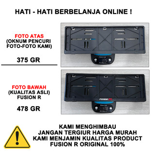 Jual FUSION R Tatakan Dudukan Tempat Cover Plat Nomor Mobil Lengkap ...