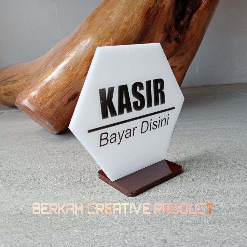 Jual Sign Penanda meja KASIR label sign akrilik | Shopee Indonesia