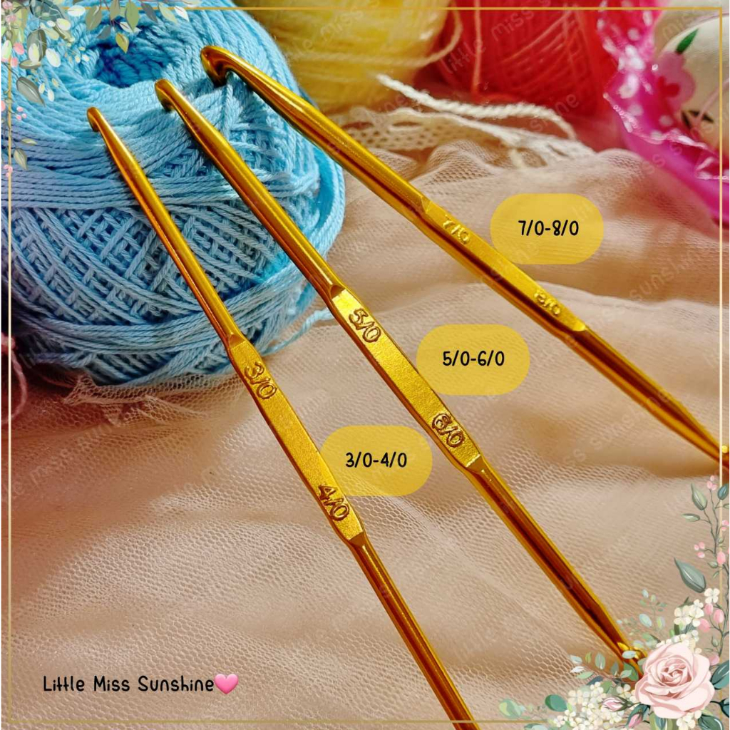 Jual Jarum Hakpen Rosegold Edition Stich Crochet Stenlis High Quality ...