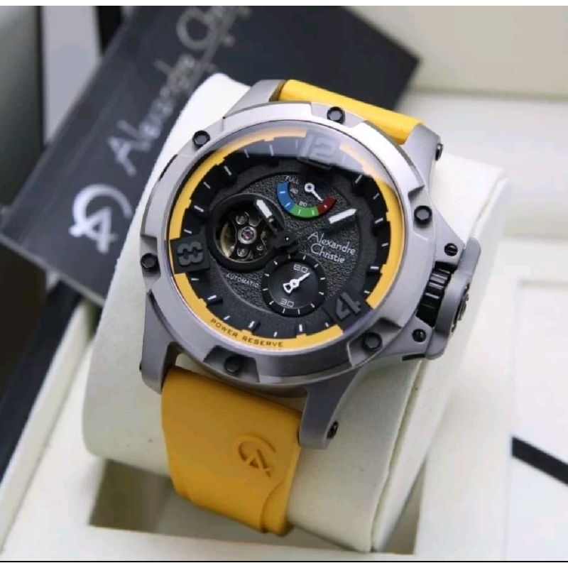 Jual ORIGINAL JAM TANGAN PRIA ALXESANDER CHRISTIE AC-6295 Titanium ...