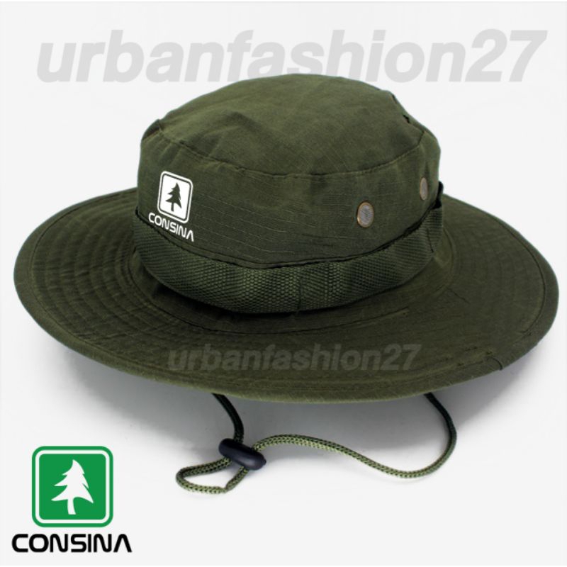 Jual Topi Rimba Gunung CONSINA Distro Pria Wanita Lokal Brand Jungle ...