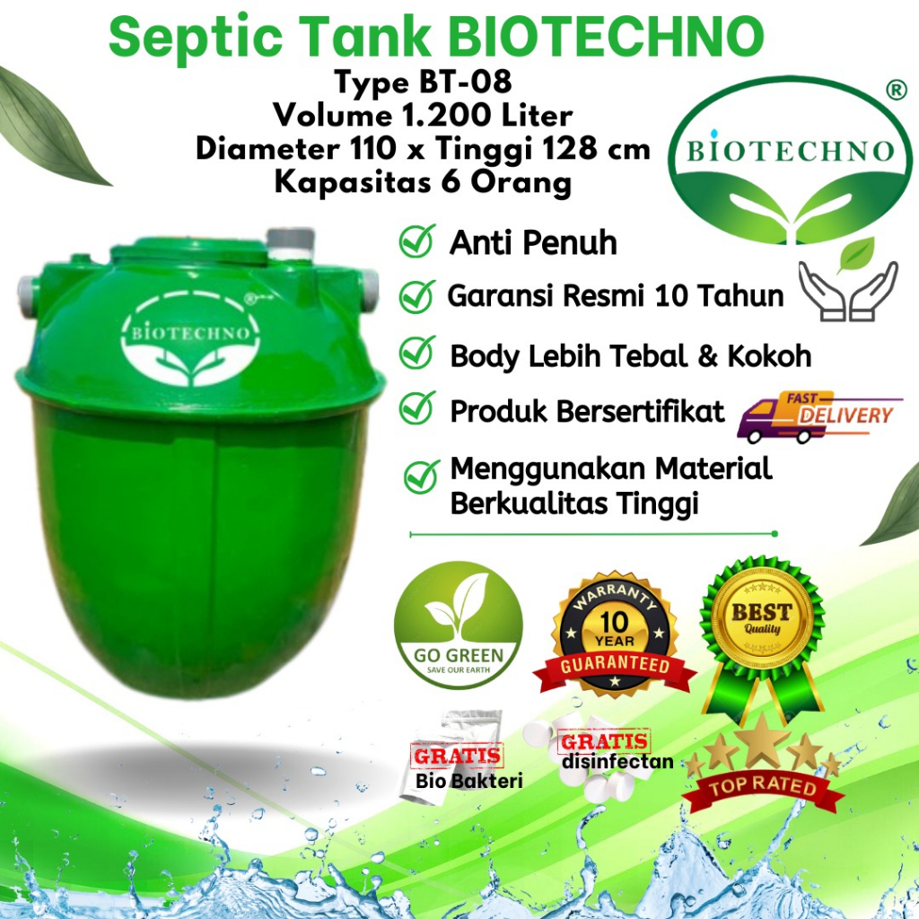 Jual SepticTank BIOTECHNO, Septic Tank BioFilter, Septik Tank BioTank ...