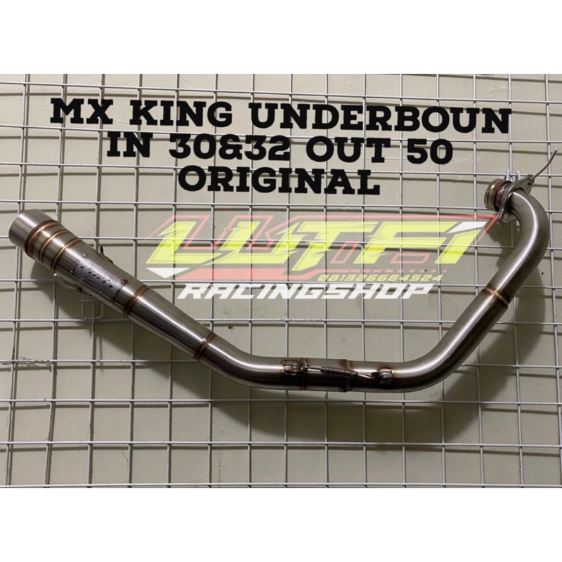 Jual Pipa Leher Knalpot Racing MX KING Header Only UNDERBONE Roadrace ...