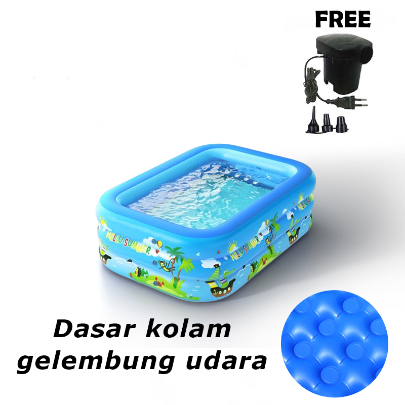 Jual TERPERCAYA!. Adora Baby Kolam Renang Anak Jumbo 3ring/Kolam Mandi ...