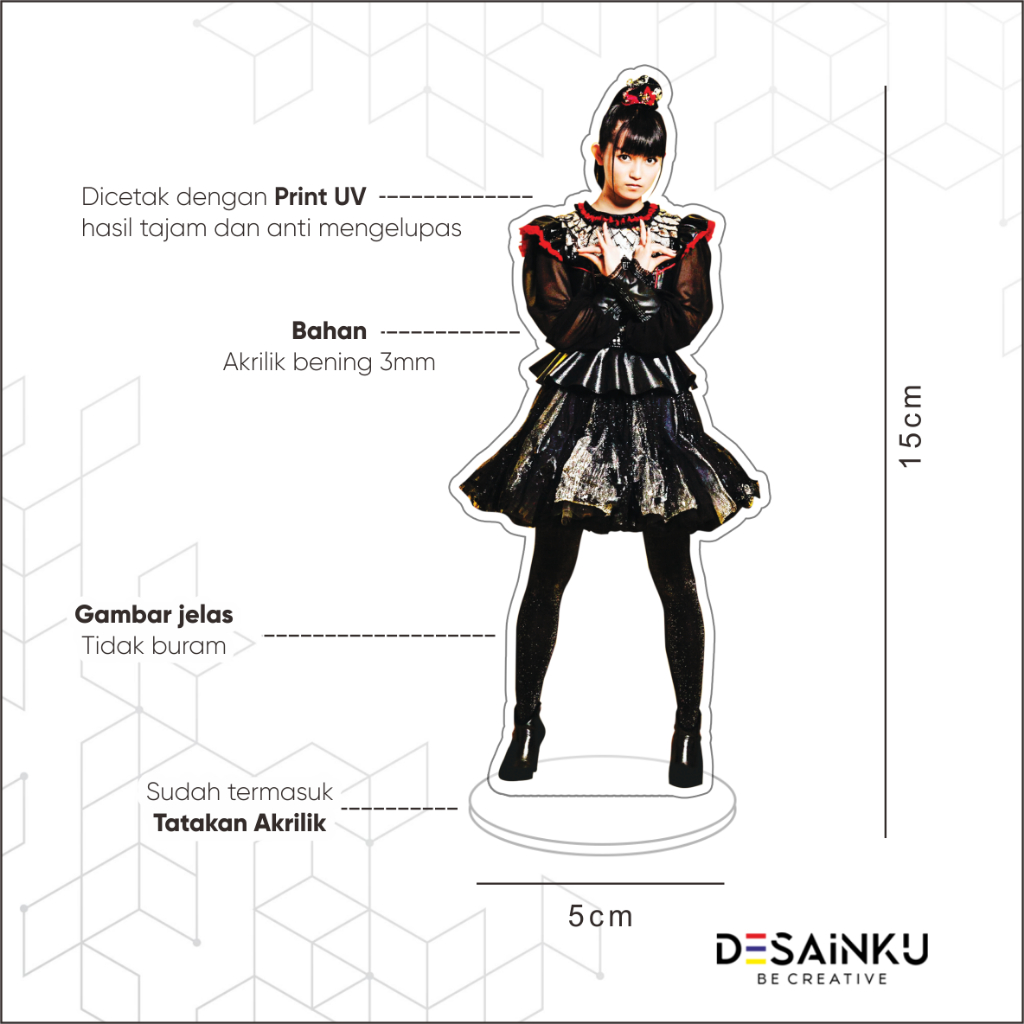 Jual STANDEE / MINI STANDEE / STAND FIGURE AKRILIK BABYMETAL WORLD TOUR ...