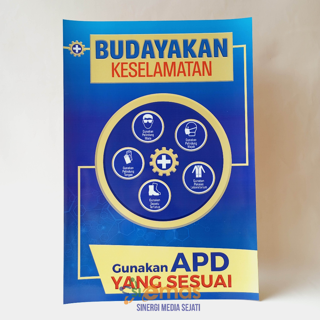 Jual Poster K3 | Poster Budayakan Keselamatan Kerja | Poster Gunakan ...