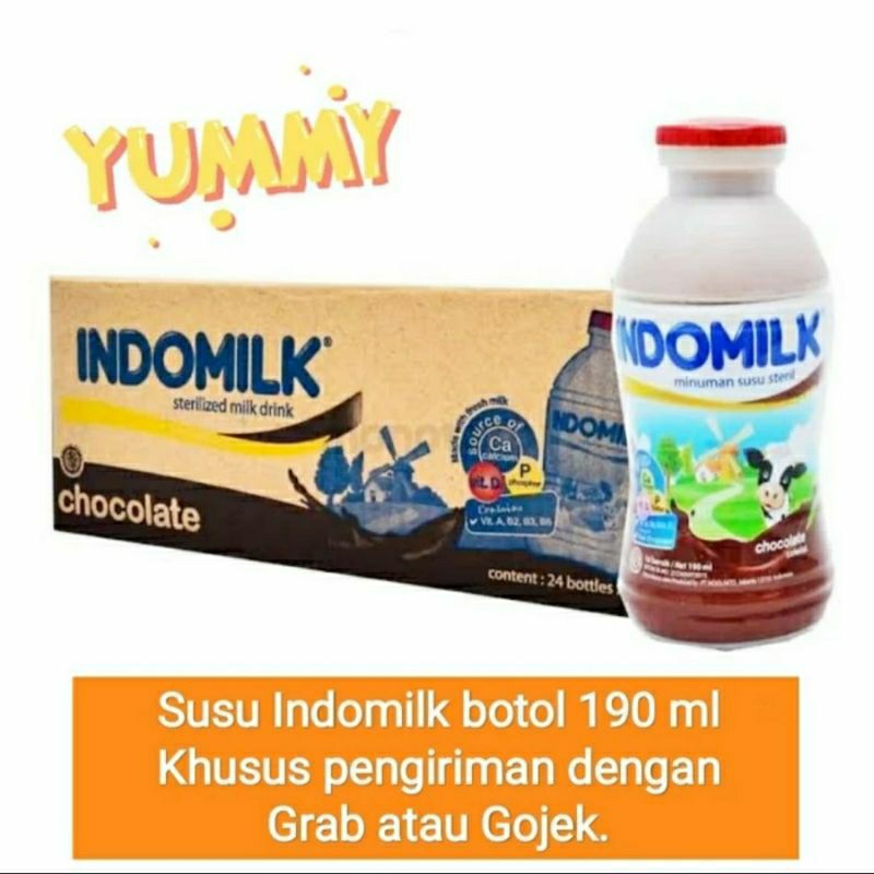 Jual susu uht indomilk botol | isi 24 | Shopee Indonesia