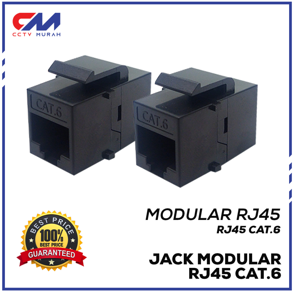 Jual Jack Modular RJ45 CAT6/Konnektor Modular RJ45 CAT6 | Shopee Indonesia