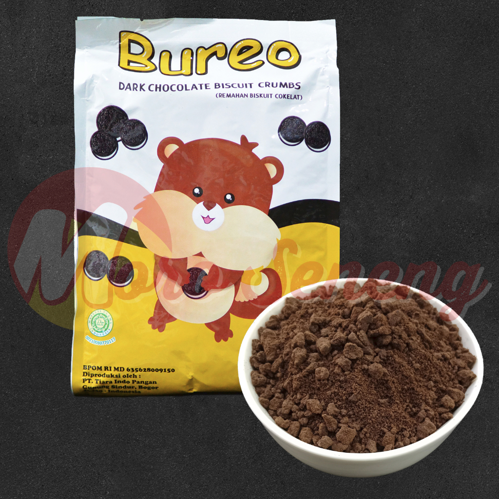 Jual Bureo Chocolate Biscuit Crumb Remahan Biskuit Coklat Bubuk 1 kg ...