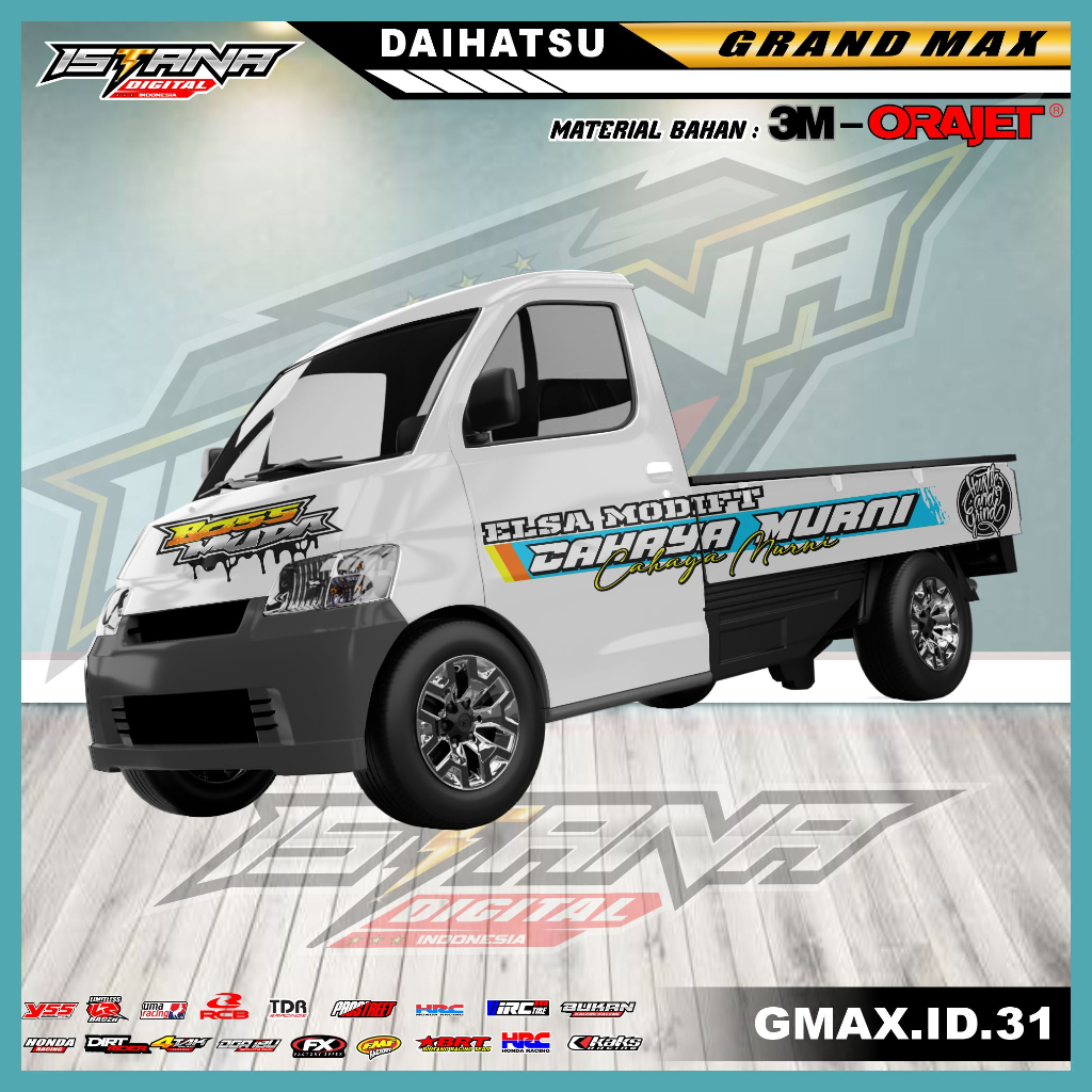 Jual DECAL STICKER Daihatsu Grand Max Pickup FULL BODY - GMAX.ID.31 ...