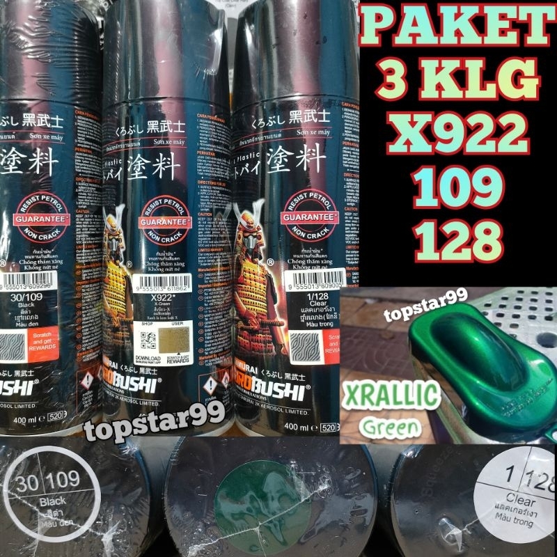 Jual Samurai Paint Paket 3 Kaleng Pilok Pilox Cat Semprot Samurai ...