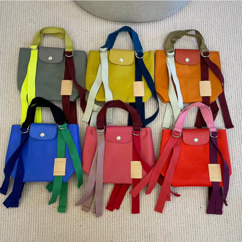 Jual Original 2023 New LC Contrasting Color Nylon Tote Bag Streamer ...