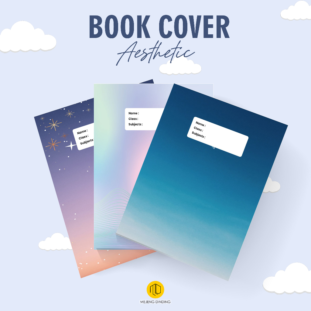 Jual SAMPUL BUKU AESTHETIC ISI 10 PCS / SAMPUL BUKU MOTIF LANGIT ...