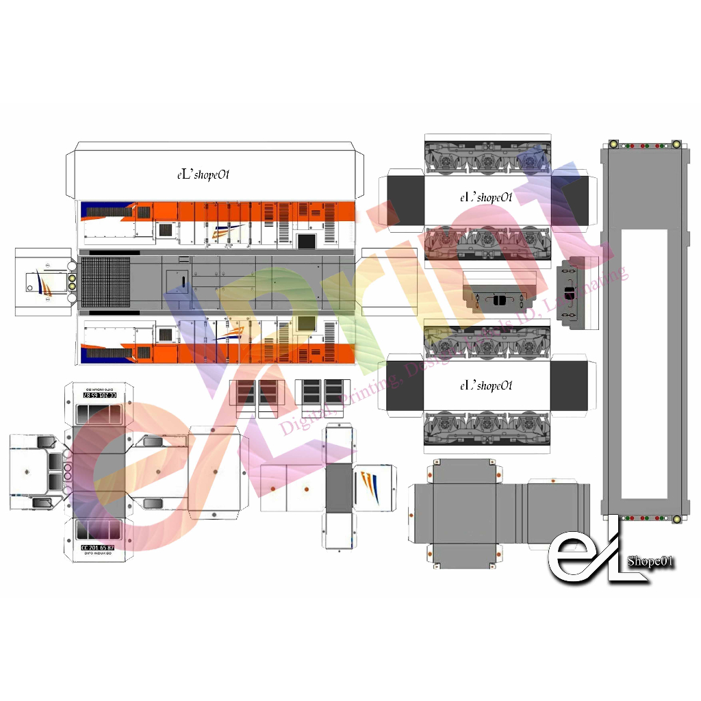 Jual Papercraft Pola Kereta Api Indonesia / Mainan Edukatif Anak ...