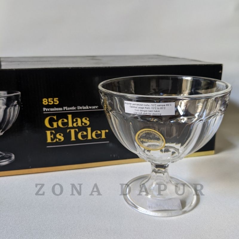 Jual (6 pcs) Gelas Es Teler Golden Dragon 540 ml, Gelas Sop Buah ...