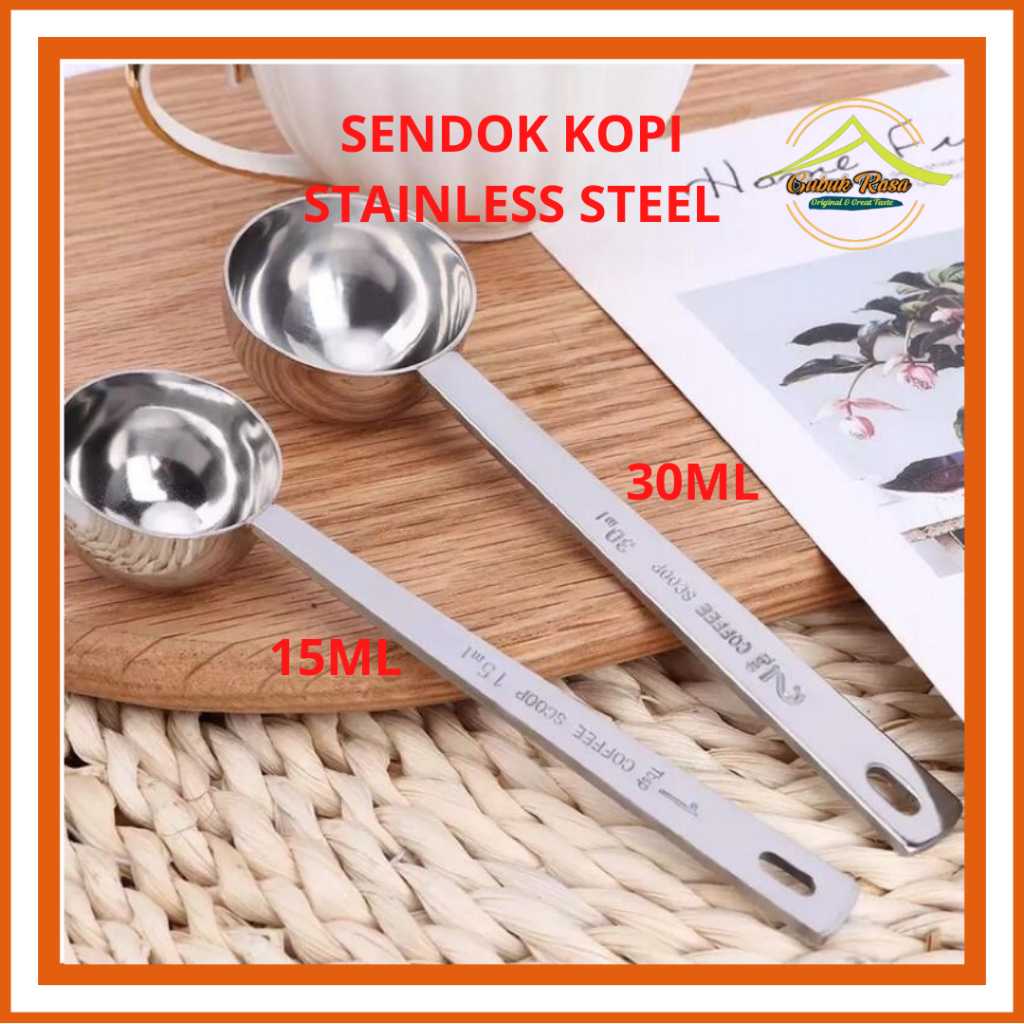 Jual Sendok Takar Kopi/Teh Stainless Steel 7gr 10gr/Coffee Measuring ...