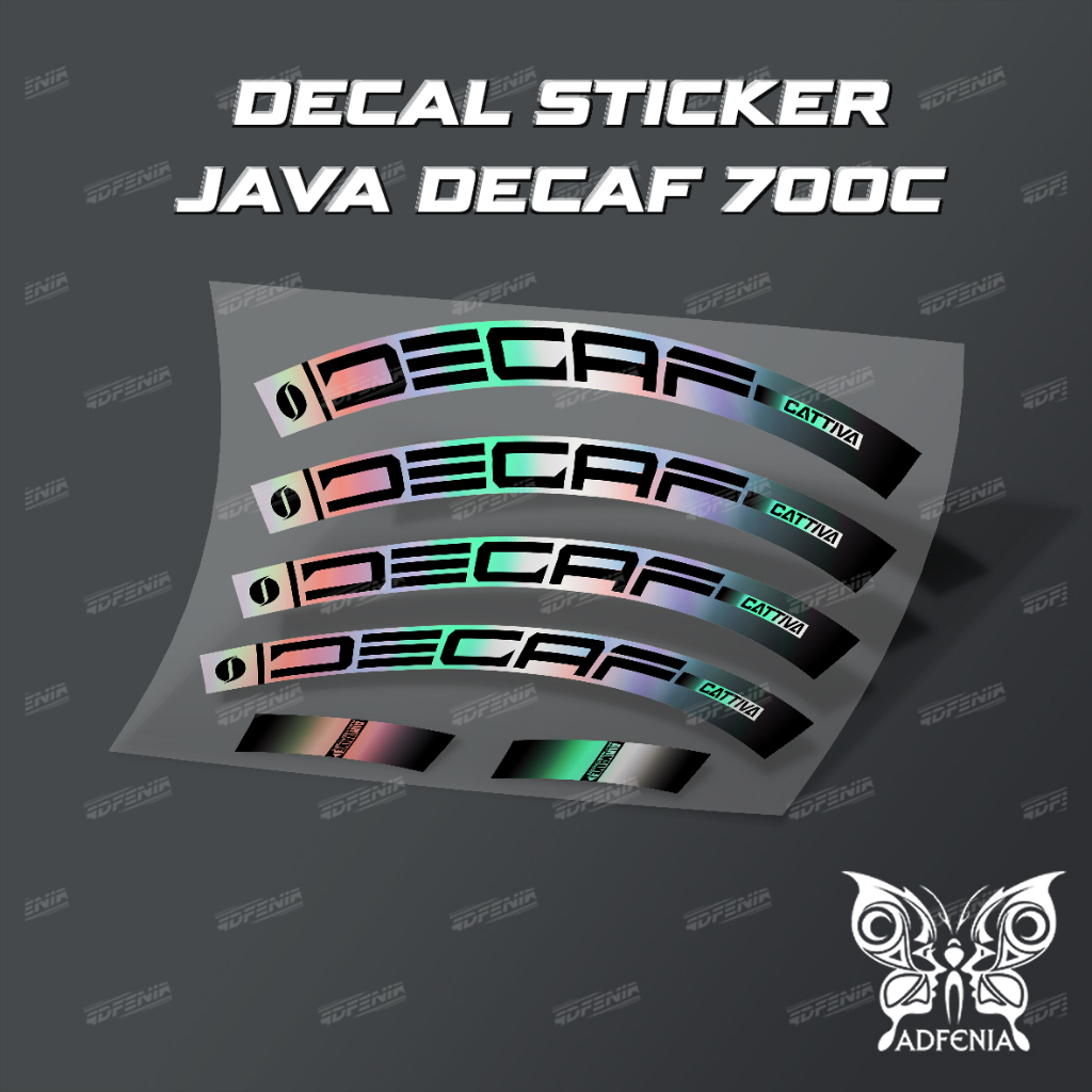 Jual Decal Sticker Rims Java Decaf Cattiva 700c Rims 4cm Road Bike ...