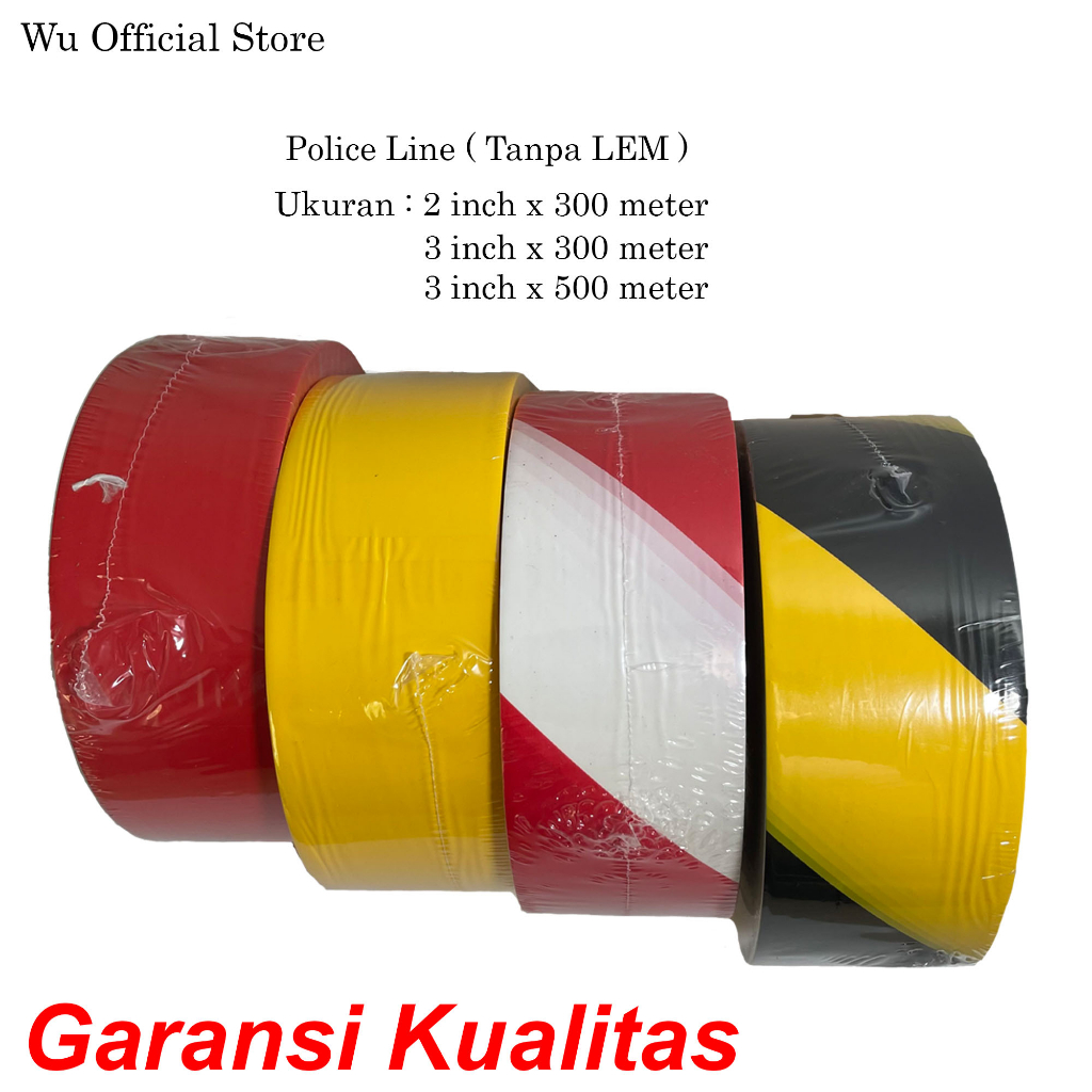 Jual Police Line / Garis Polisi / Safety Line / Barricade Line 2 inch x ...
