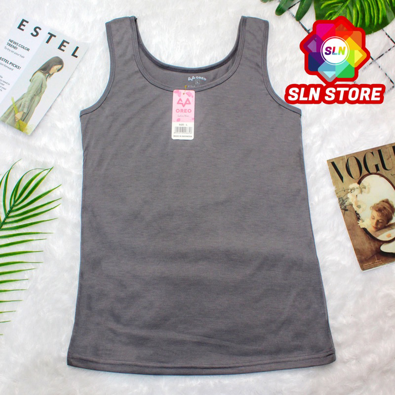 Jual SLN- TANKTOP PREMIUM WANITA / SINGLET TALI BESAR TANGTOP BODYTHIN ...