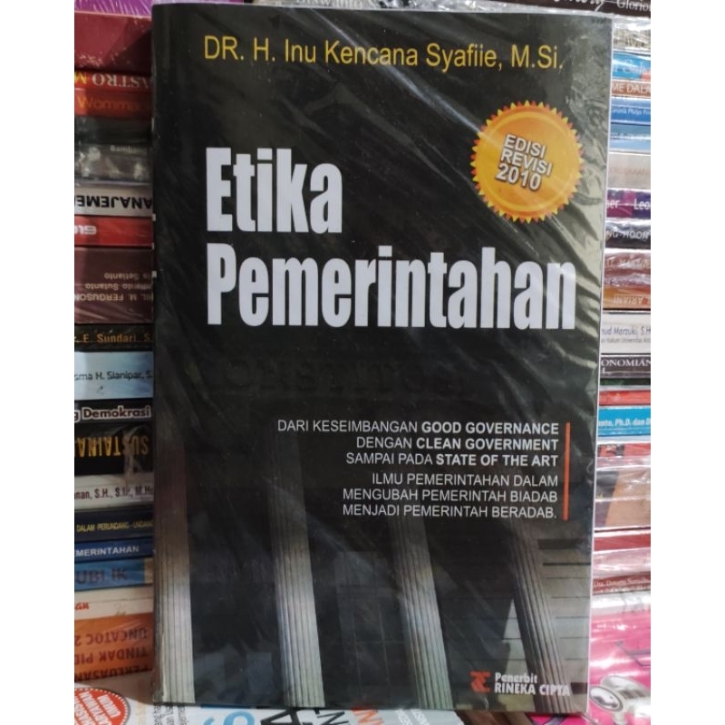 Jual etika pemerintahan dari keseimbangan good governance dengan clean ...