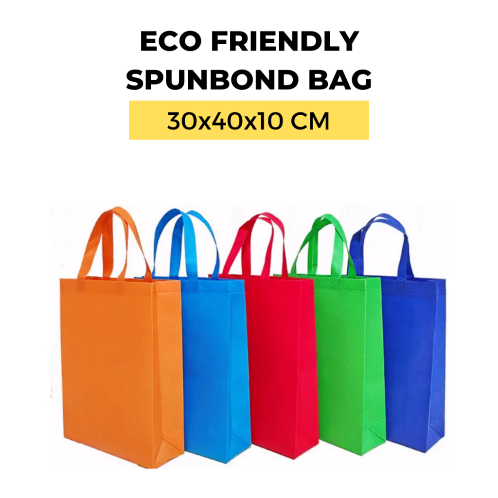 Jual eco friendly goodie bag tali / spunbond tali besar 30x40x10 cm ...
