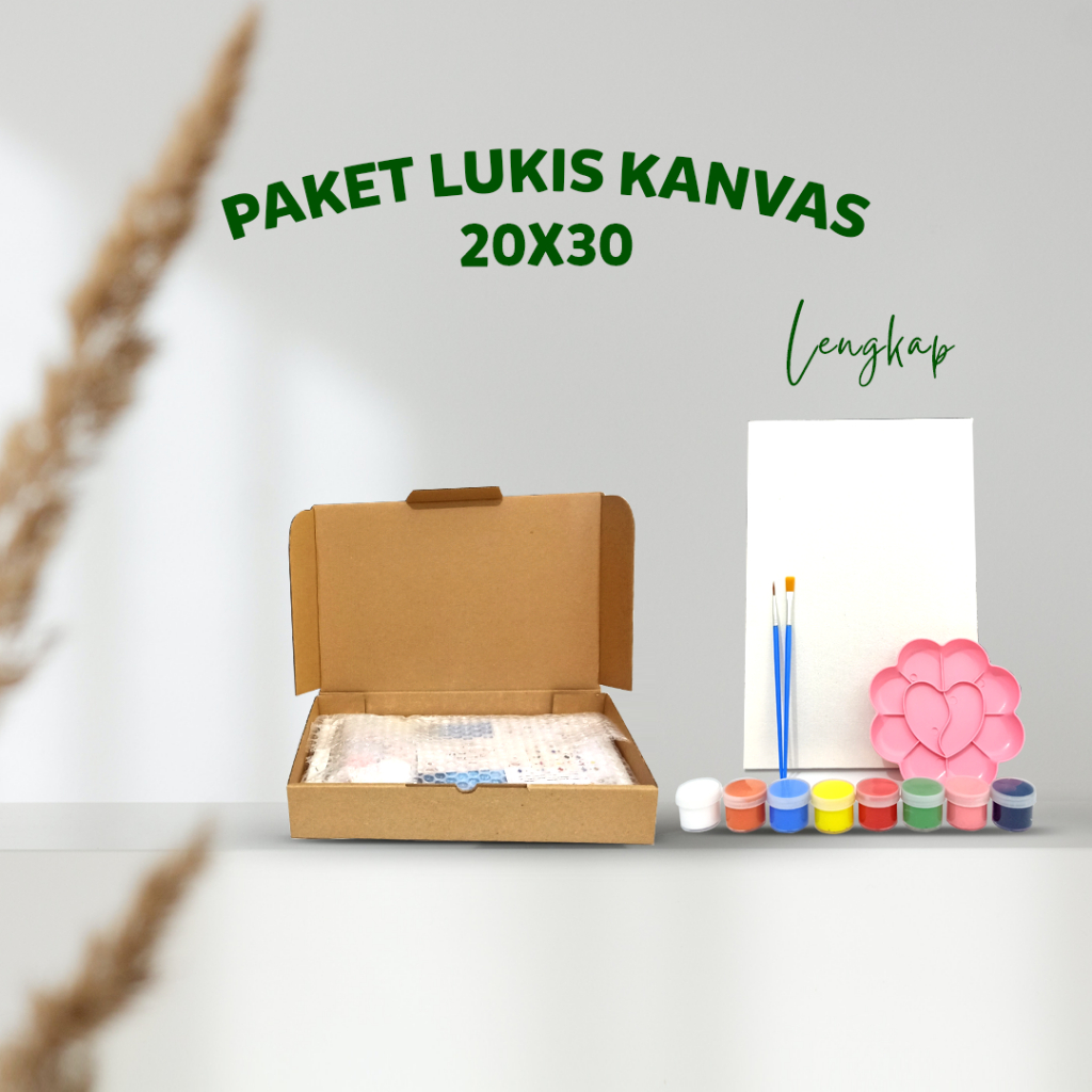 Jual Paket Hemat Alat Lukis Lengkap 1 Set Peralatan Melukis Anak Kuas ...